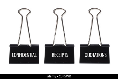 Fold Back Paper Clips Stock Photo - Alamy