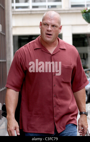 WWE wrestler Kane, real name Glenn Jacobs arrives that the Radio One ...