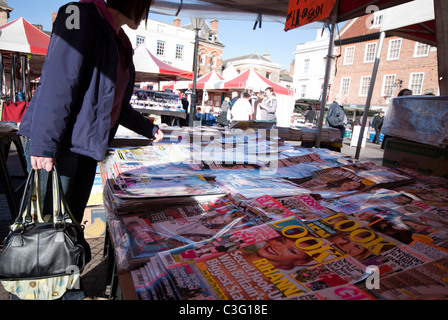 selection of various magazines on a market stall Stock Photo - Alamy