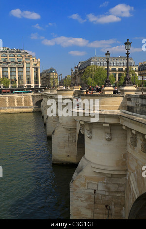 Pont Neuf, completed in 1607, is one of the oldest bridges in Paris ...
