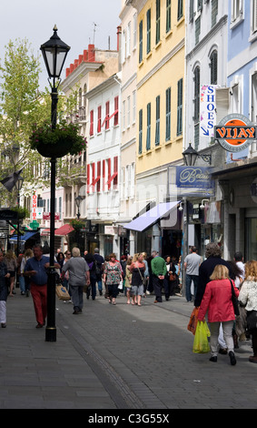Main Street, Gibraltar Stock Photo - Alamy