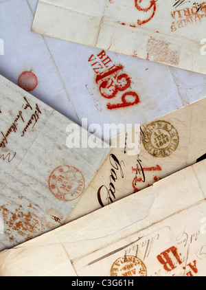 anonymous handwritten antique real old letters from Spain postmail ...