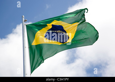 Mast, Brazilian flag, Brazil Stock Photo - Alamy