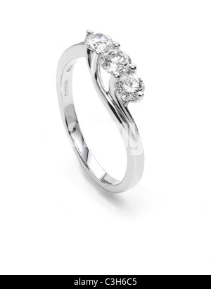 gold ring with a stone on the wedding day for the bride Stock Photo - Alamy