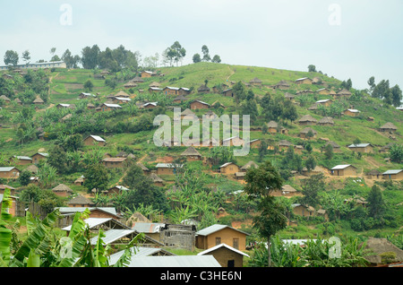 Democratic Republic of Congo, Village near Virunga National Park Stock ...