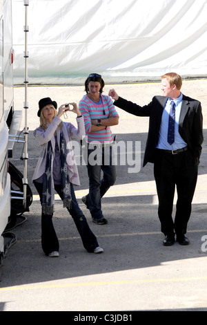 Laura Dern outside her trailer on the set of the upcoming film 'Little ...