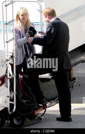 Laura Dern outside her trailer on the set of the upcoming film 'Little ...