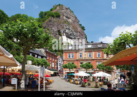 castle Oberstein city Idar-Oberstein Rhineland river Rhine Palatinate ...