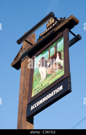The Partridge Inn pub sign in Singleton, West Sussex Stock Photo - Alamy