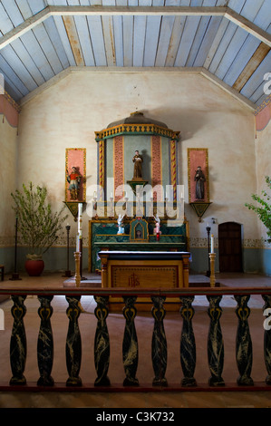 California, Missions, Altar, Mission San Miguel Arcangel Stock Photo ...