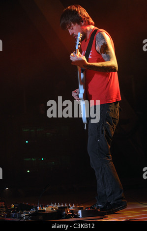 Tim Mahoney of 311 performing at The Bayfront Park Amphitheater. Miami ...