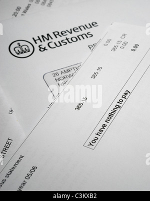 HMRC Customs Excise letter. Nothing to pay Stock Photo - Alamy