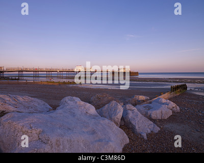 Worthing Pier, West Sussex, sunset, September 2018 a fine Art Deco ...