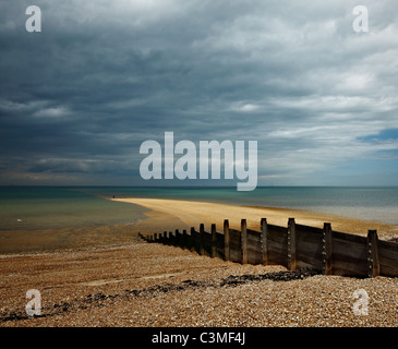 Tankerton Beach at low tide Whitstable Kent UK Stock Photo - Alamy