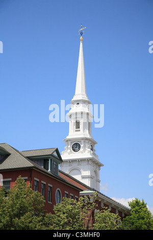 The North Church Market Square Portsmouth NH USA Stock Photo - Alamy