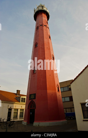 Scheveningen Lighthouse at sunset Stock Photo - Alamy