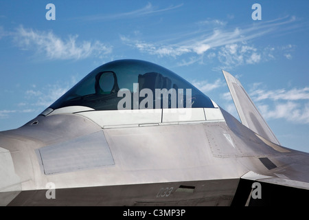 The cockpit canopy of a USAF Lockheed Martin F-35 Lightning II fighter ...