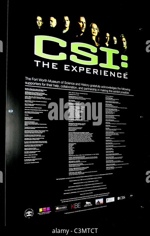 Atmosphere 'CSI: The Experience' grand opening held at MGM Grand Hotel ...
