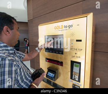 Gold to Go vending machine in Burj Khalifa in Dubai United Arab ...