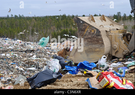 Regional waste management dump in New Brunswick Canada Stock Photo - Alamy