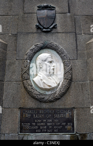 Charles Brooke monument at Kuching,Sarawak,Malaysia. Brooke was the ...