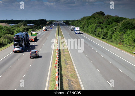 Motorway with a small amount of traffic Stock Photo - Alamy