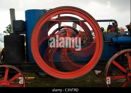 steam powered flywheel spinning Stock Photo - Alamy