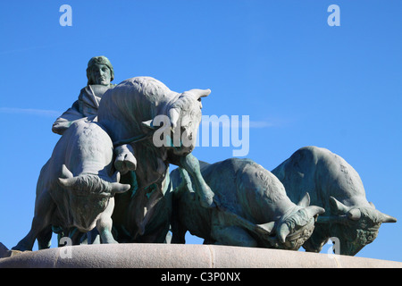 The Gefion Fountain Monument Featuring The Norse Goddess Gefjun ...
