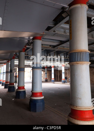 Middlesbrough Railway Station and Albert Bridge early 1900s Stock Photo ...