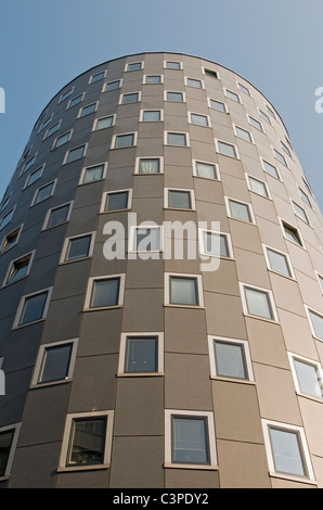high-rise building of the Wohnpark (residential park) in the town ...