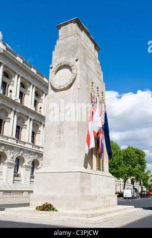 Whitehall , The Cenotaph or empty tomb designed Edwin Lutyens built ...