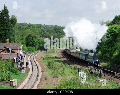 Dore and Totley railway station platform and tracks in Sheffield ...