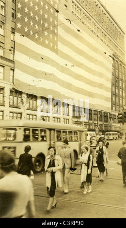 Grand River W detroit michigan 1940 motor city bustling street ...