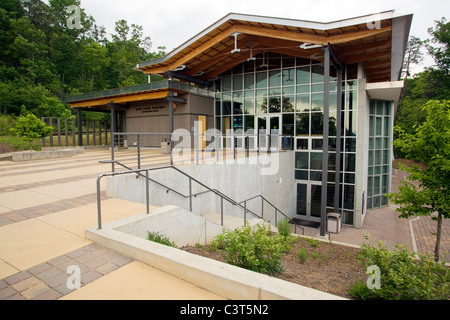 The Blue Ridge Parkway Visitor Center located near Asheville, North ...