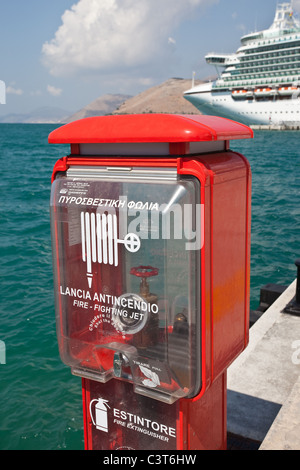 Fire hydrant on Cephalonia Greek Islands Kefalonia Spartia Stock Photo ...
