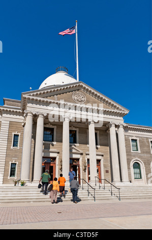 Nassau County Executive and Legislative Building front exterior seen ...