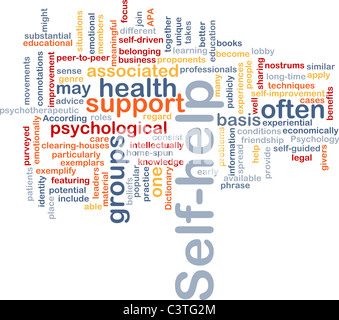 Peer support word cloud concept Stock Photo - Alamy