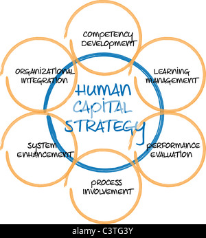 Human capital business diagram management strategy concept chart ...