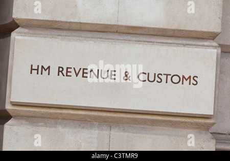 HM Revenue & Customs Sign, Whitehall, London. UK Stock Photo - Alamy