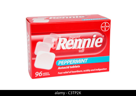 Rennie antacid indigestion tablets Stock Photo - Alamy