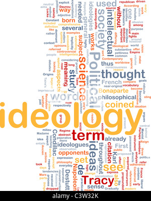 Background concept wordcloud illustration of ideology Stock Photo - Alamy