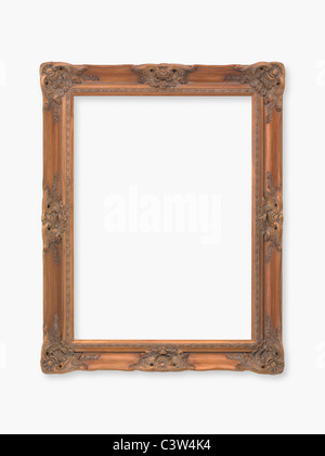 Picture Frame cut out on white background Stock Photo - Alamy