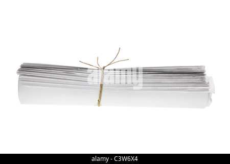 Rolled Up Newspaper Stock Photo - Alamy