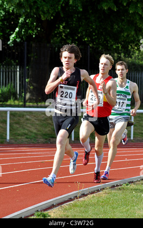 Men`s 1500m race at The Pingles, Nuneaton, Warwickshire, England, UK ...