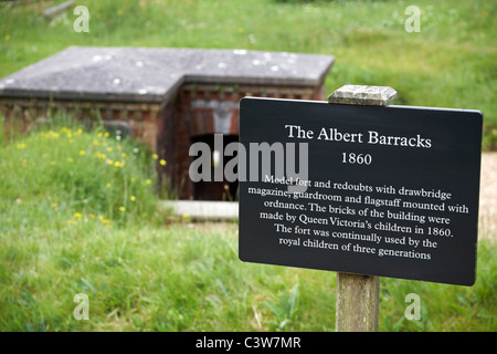 Fort Albert Isle of Wight UK built on an artificial island and ...