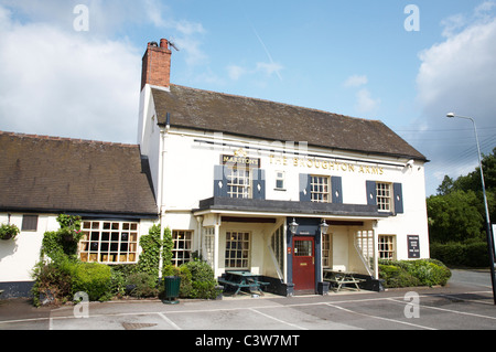 The Broughton Arms public house or pub next to the Trent and Mersey ...