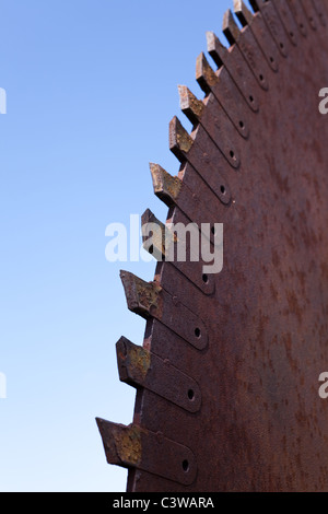 An old rust circular saw Stock Photo - Alamy