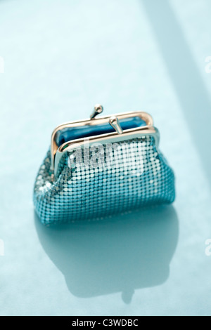 Open coin purse Stock Photo - Alamy