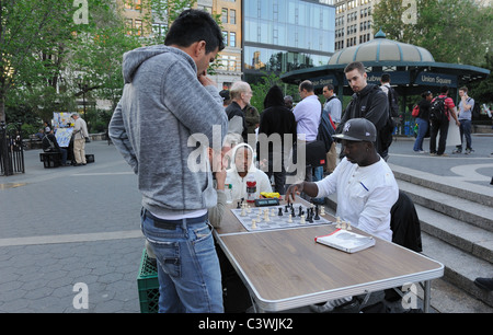 Playing Chess Union Square New York City Manhattan Stock Photo - Alamy