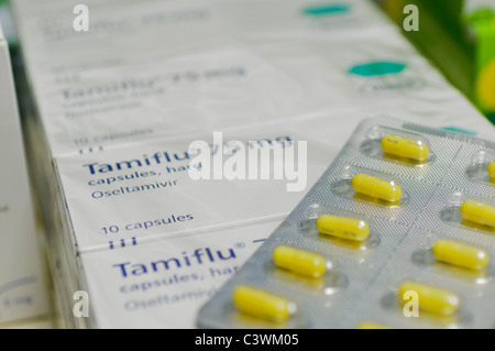 Boxes of Tamiflu (Oseltamivir) capsules, 30mg Stock Photo - Alamy